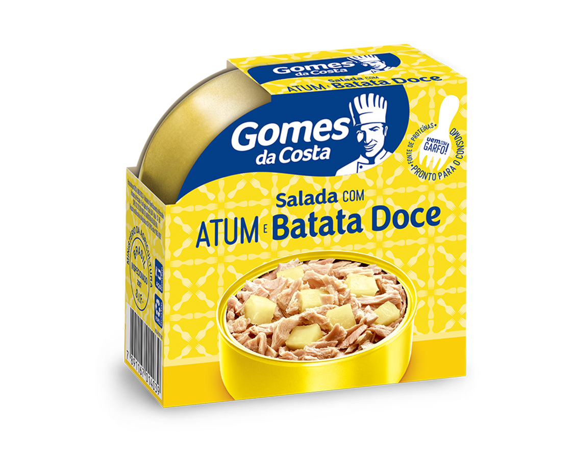 Salada com Atum, Batata Doce e Azeite - Gomes da Costa
